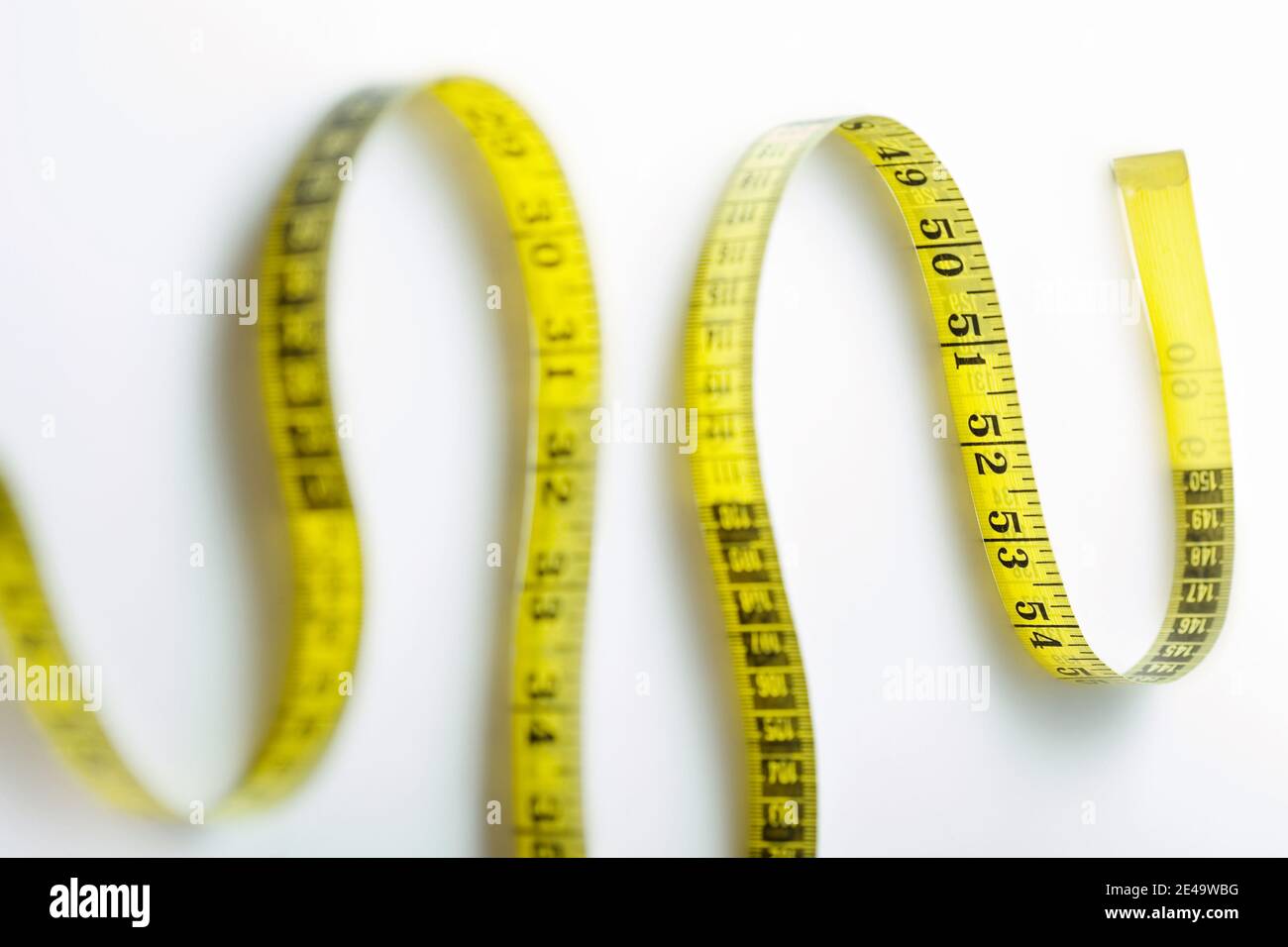 Winding Strip of Measuring Tape Stock Photo - Alamy