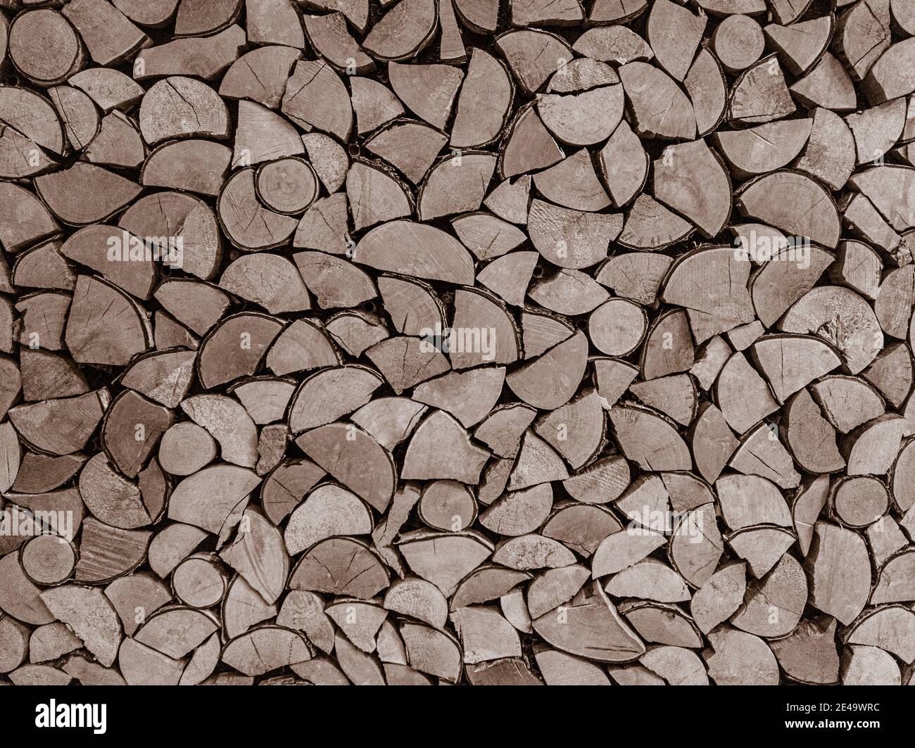Firewood textured background, old styled photo Stock Photo - Alamy