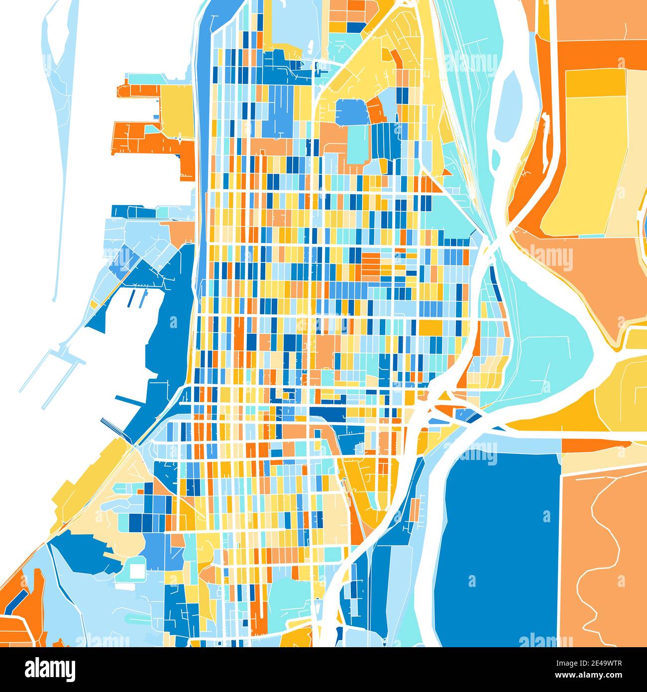 Map of everett hi-res stock photography and images - Alamy