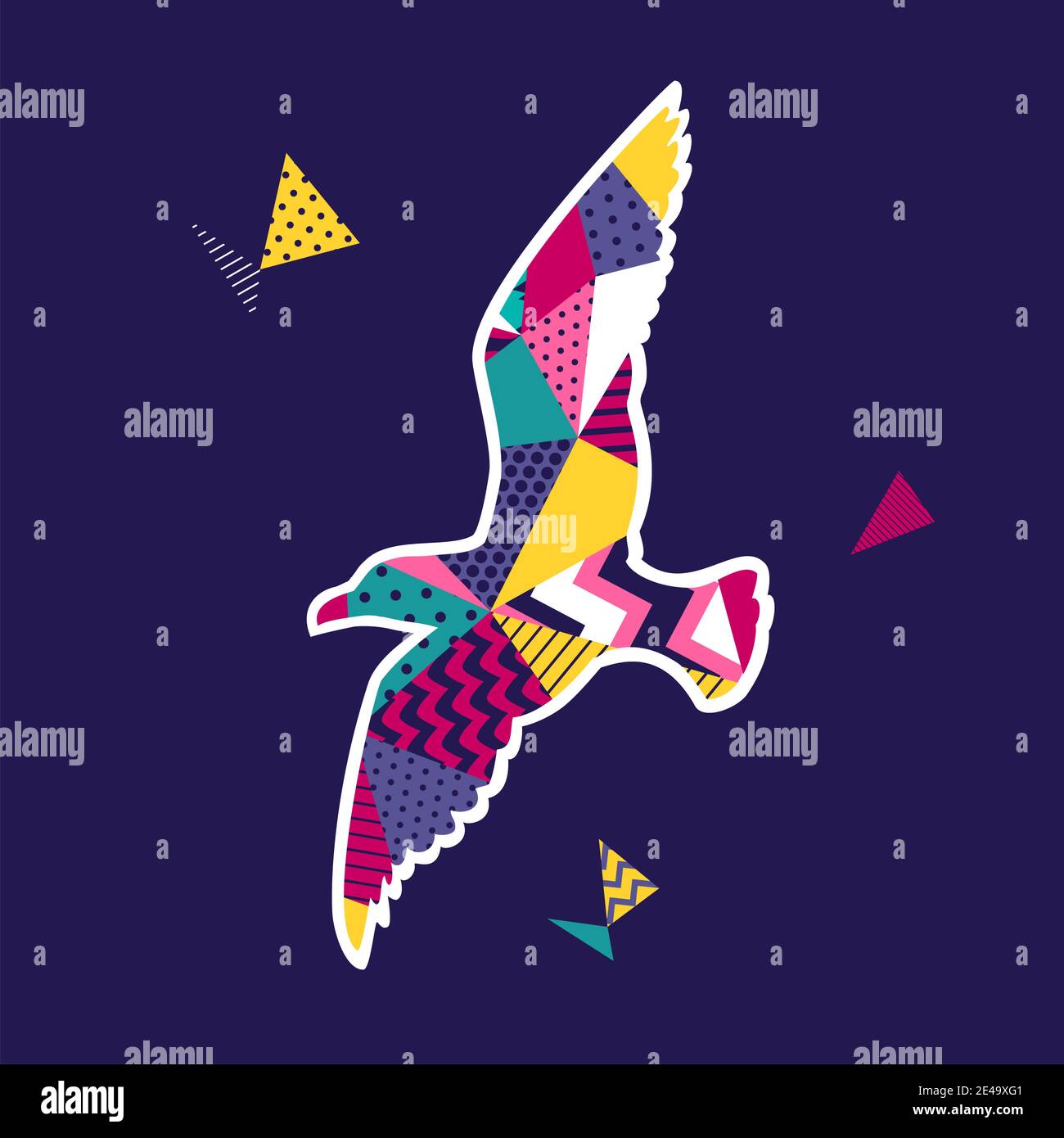 Seagull vector illustration Stock Vector Image & Art - Alamy