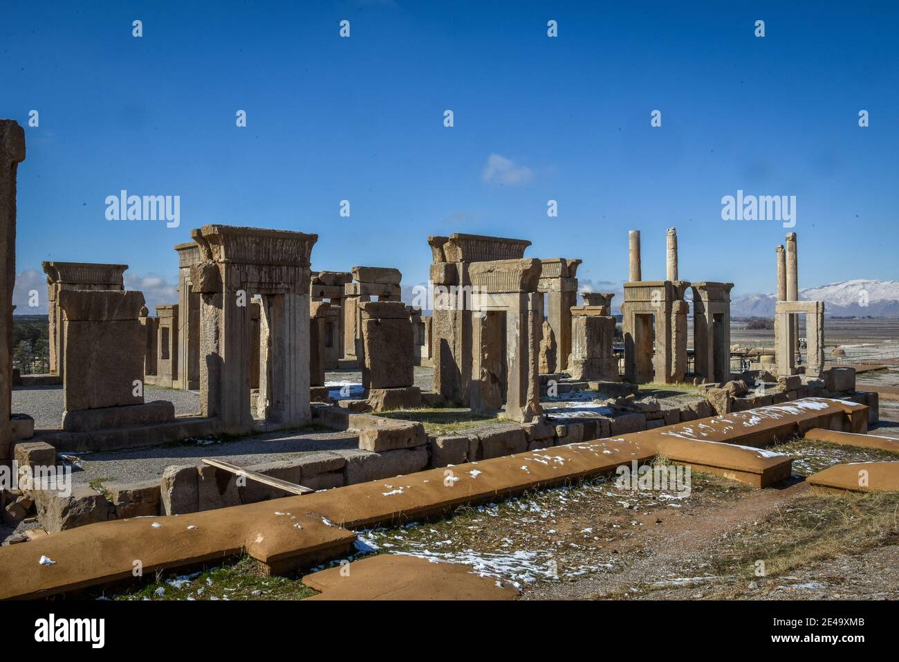 Iran, Persepolis archeological site. Ruins of Persepolis Stock Photo ...