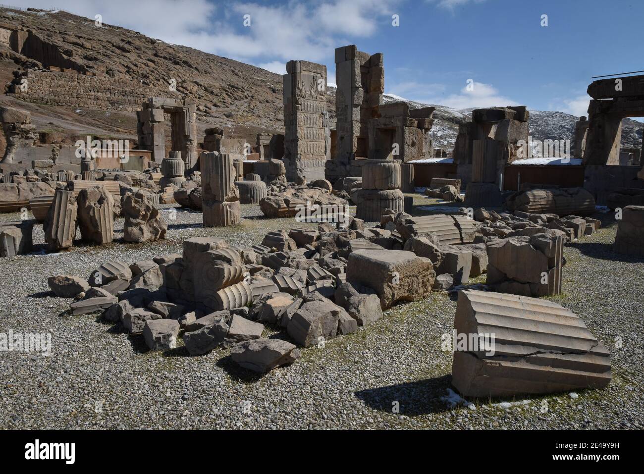 Iran, Persepolis archeological site. Ruins of Persepolis Stock Photo ...
