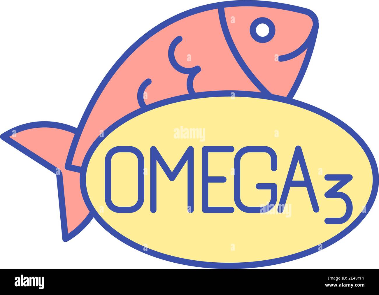 Omega 3 vitamin RGB color icon Stock Vector Image & Art - Alamy