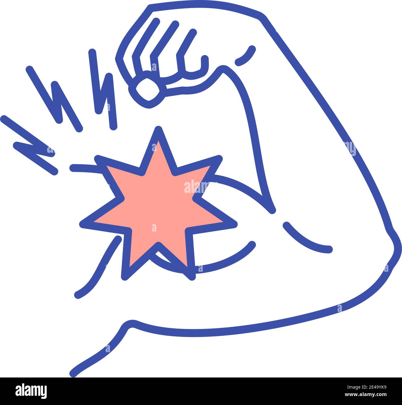 Arm muscle strain RGB color icon Stock Vector Image & Art - Alamy