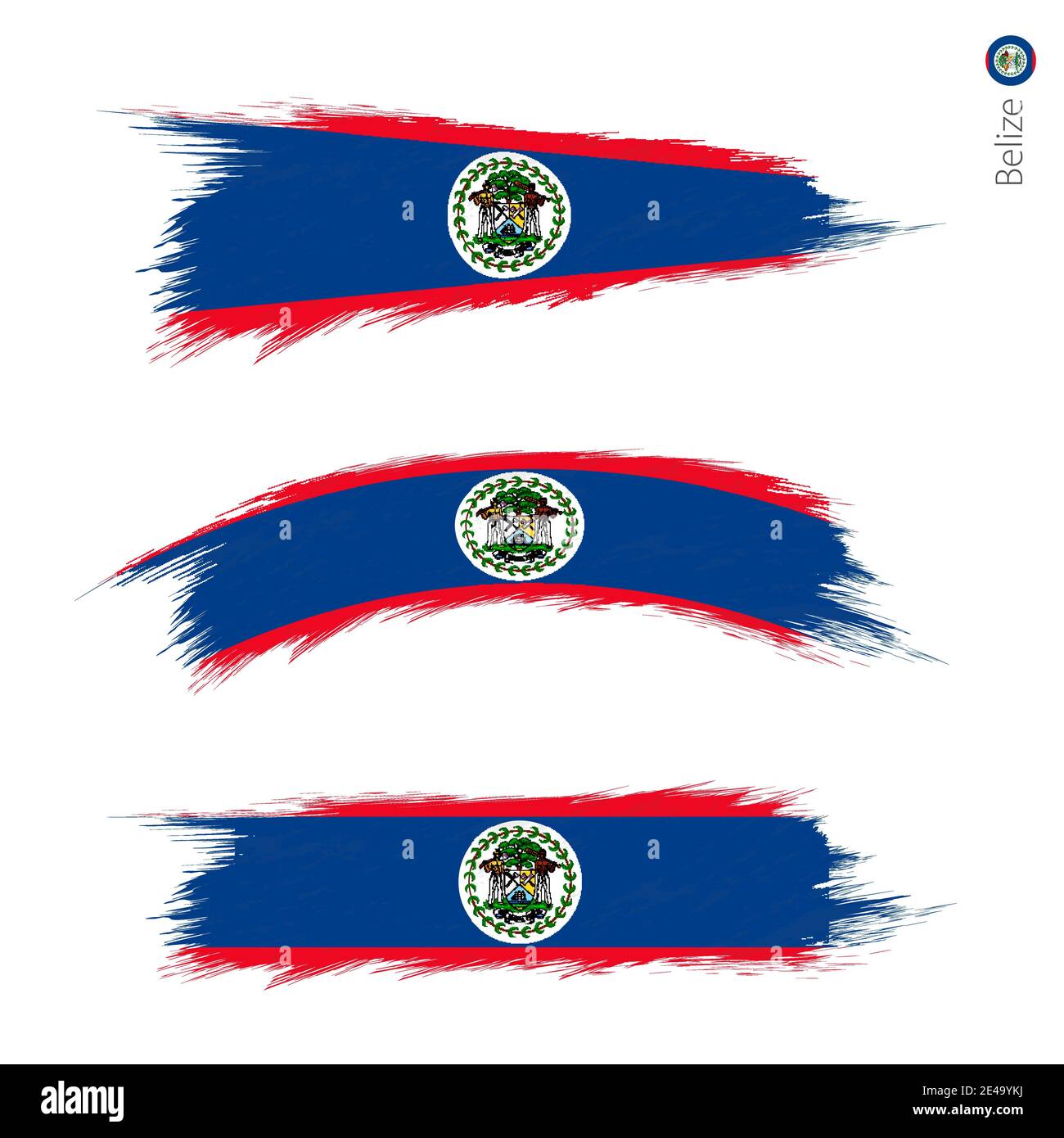 Flag of belize Stock Vector Images - Alamy