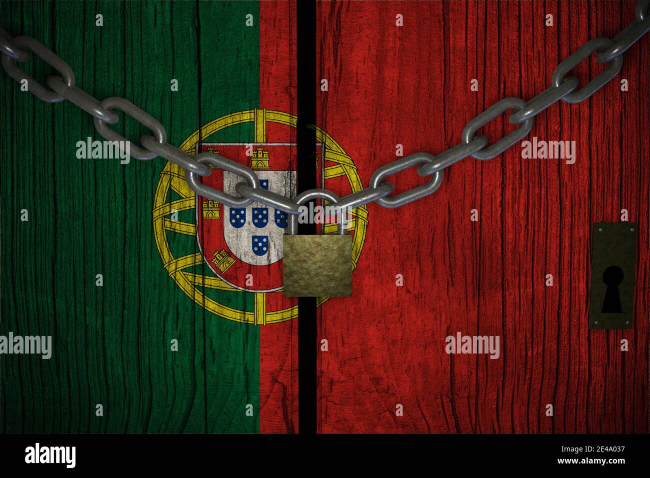 Conceptual composition on lockdown for quarantine for the covid-19 ...