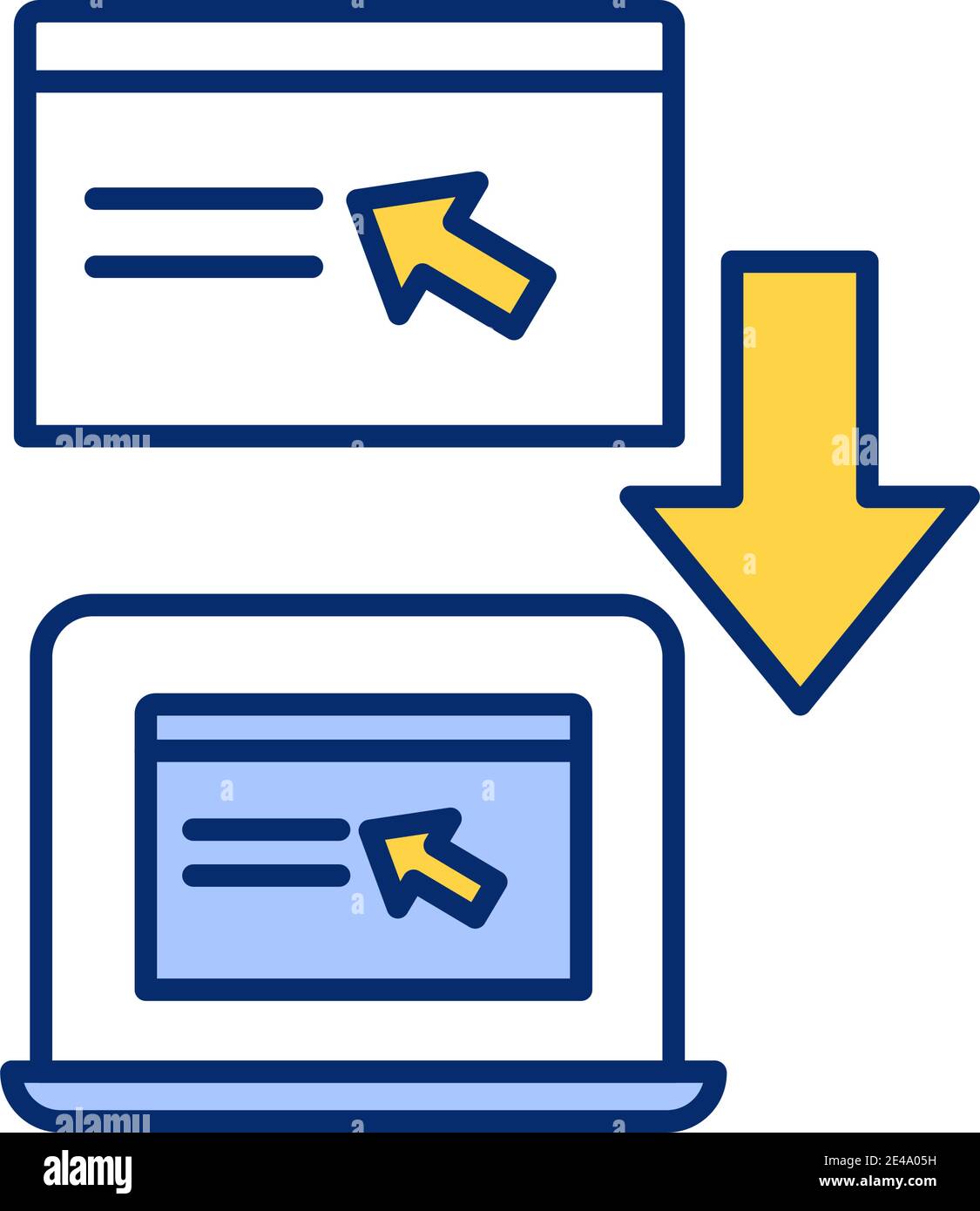 Screen share software RGB color icon Stock Vector Image & Art - Alamy