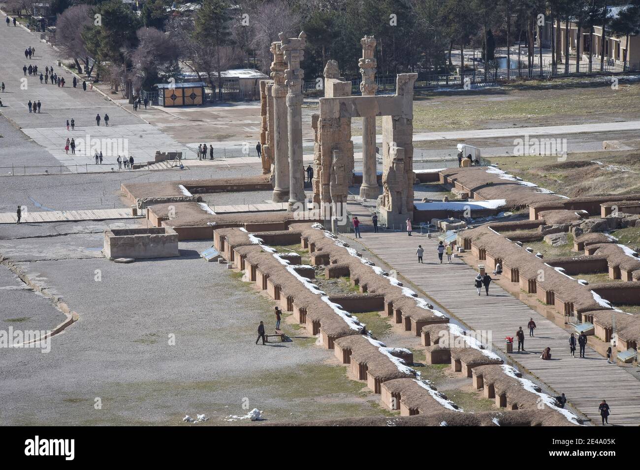 Iran, Persepolis archeological site. Ruins of Persepolis Stock Photo ...