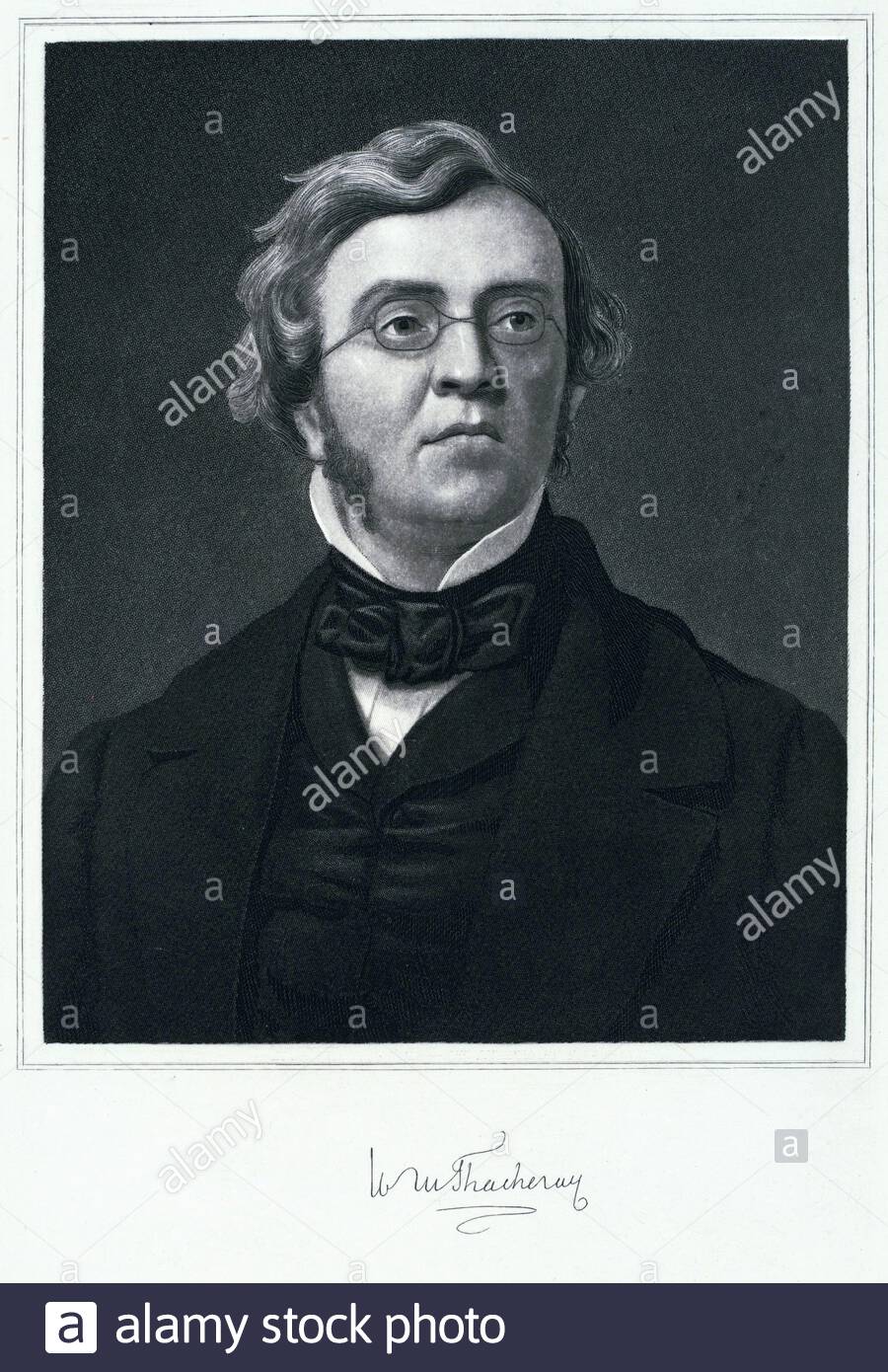 William Makepeace Thackeray portrait, 1811 – 1863, was an English ...