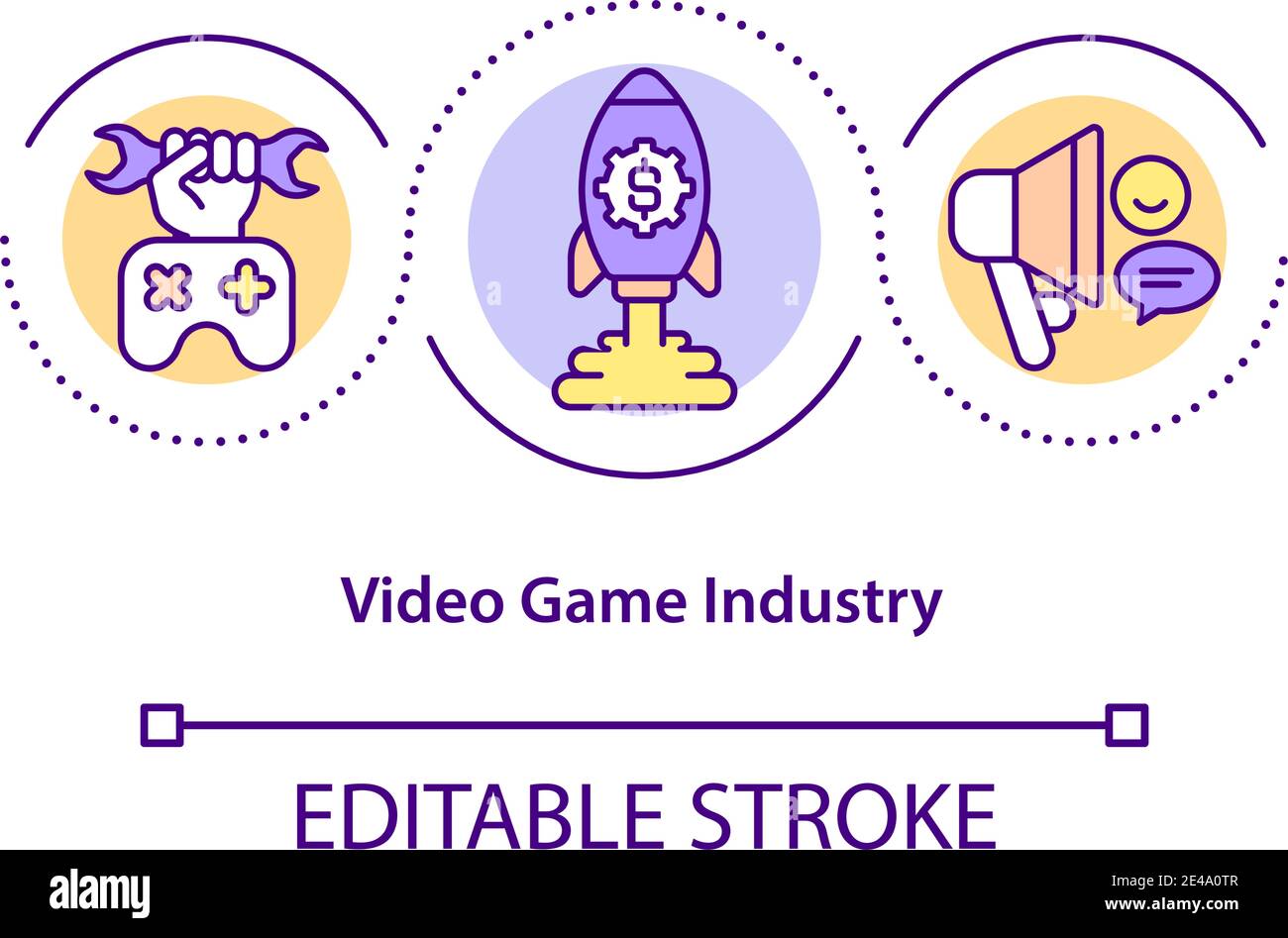 Video game industry concept icon Stock Vector Image & Art - Alamy