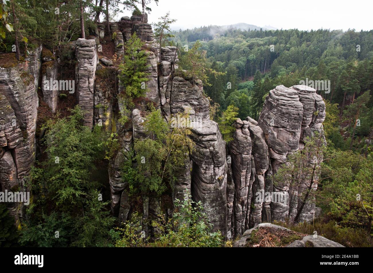 Germany saxon switzerland national park boulders hi-res stock ...