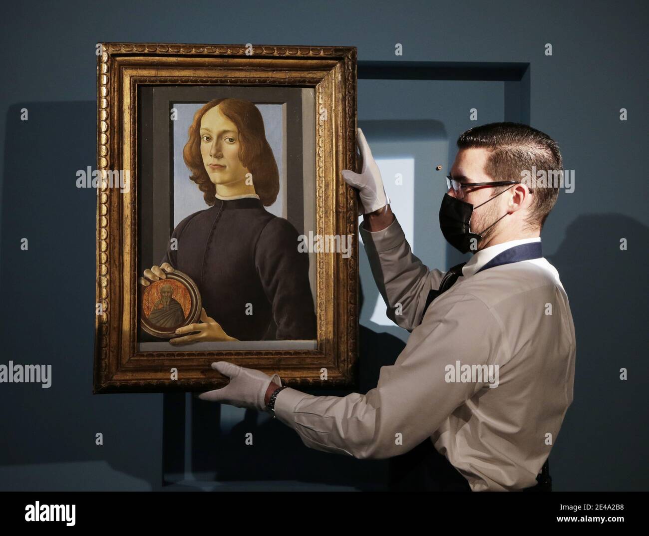 New York, United States. 22nd Jan, 2021. A work of art by Sandro ...