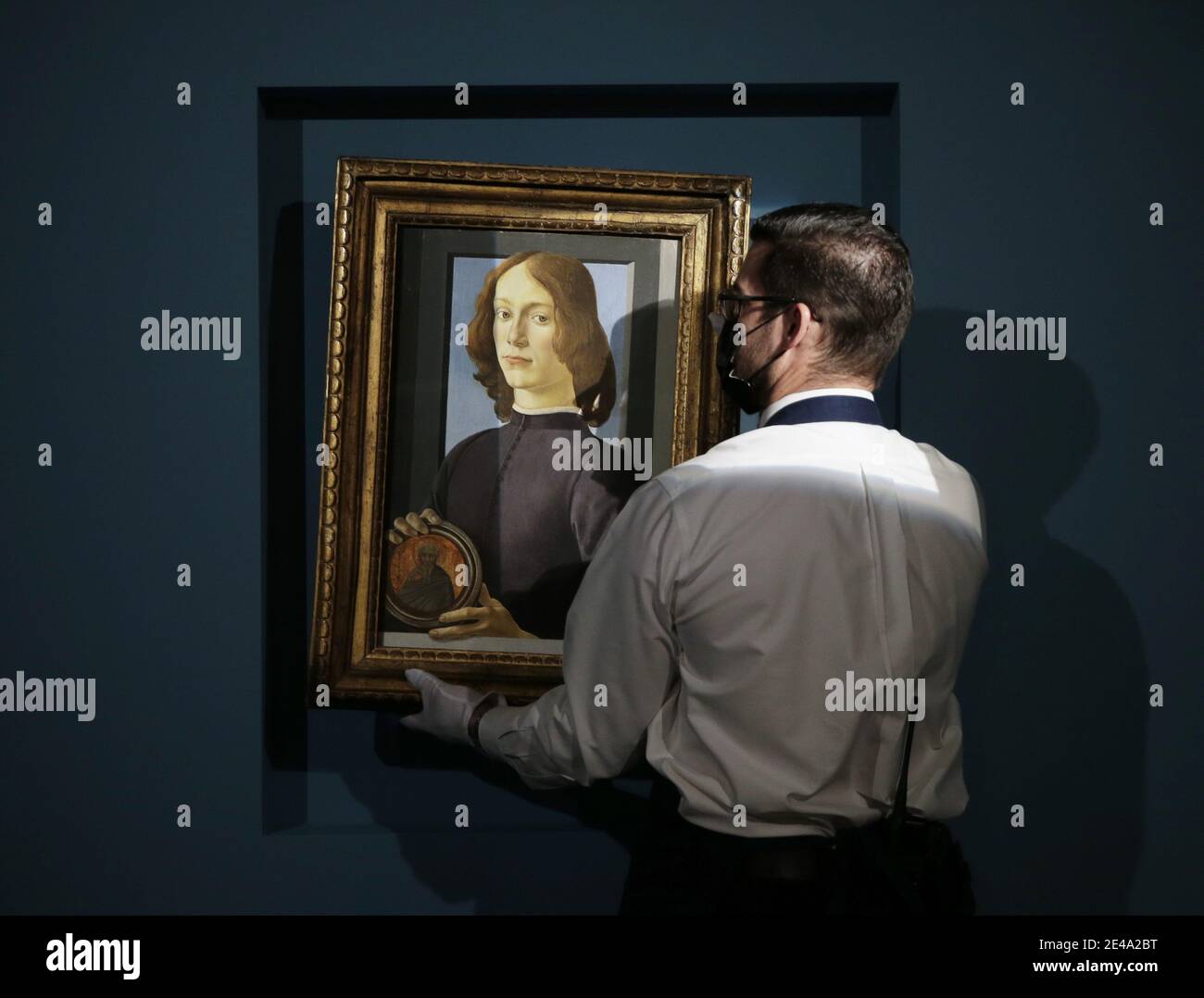 New York, United States. 22nd Jan, 2021. A work of art by Sandro ...