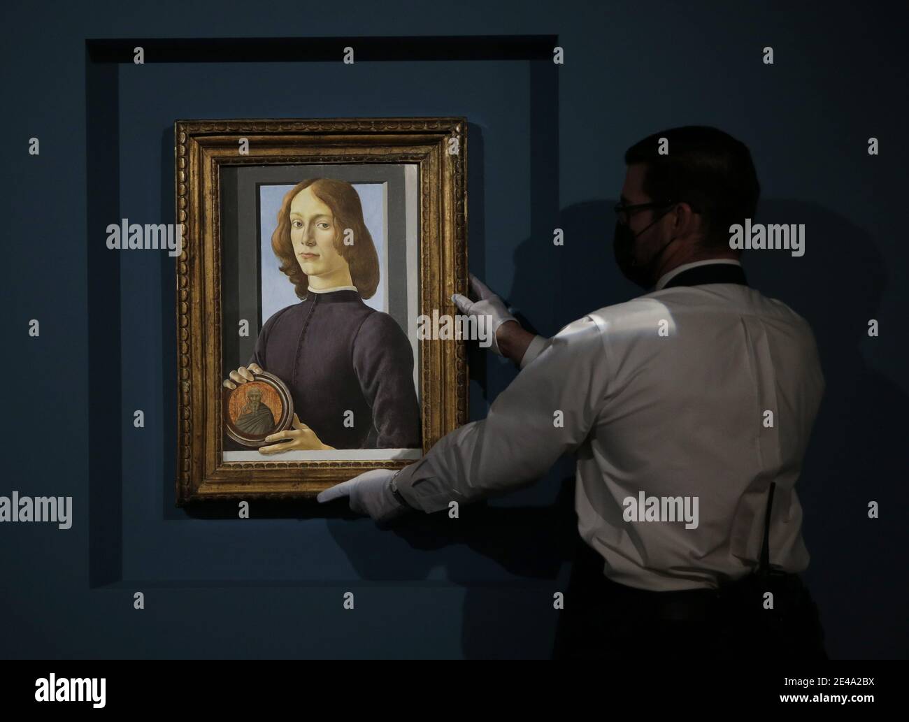 New York, United States. 22nd Jan, 2021. A work of art by Sandro ...