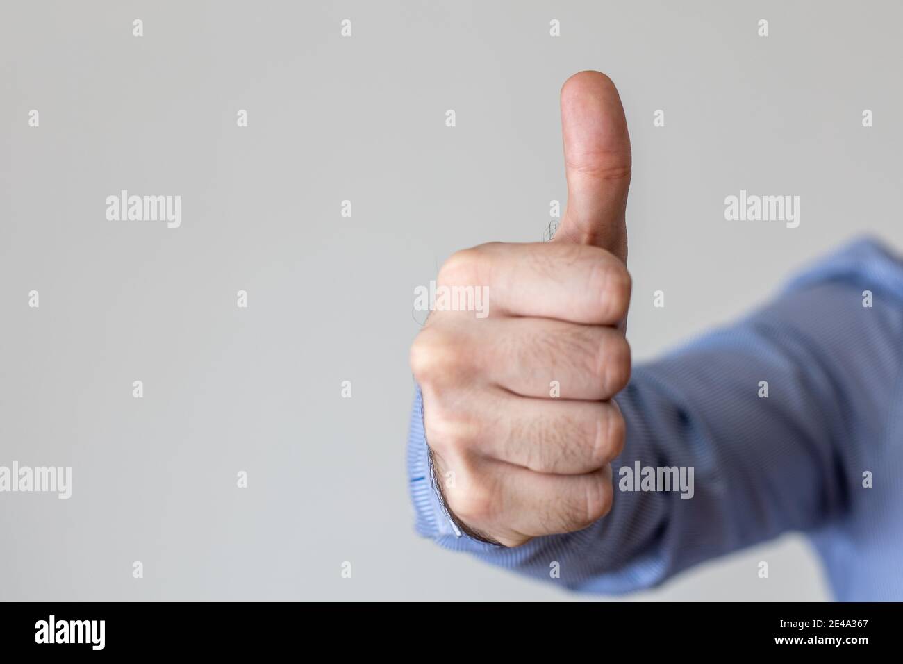 Closeup hand thumb up hi-res stock photography and images - Alamy