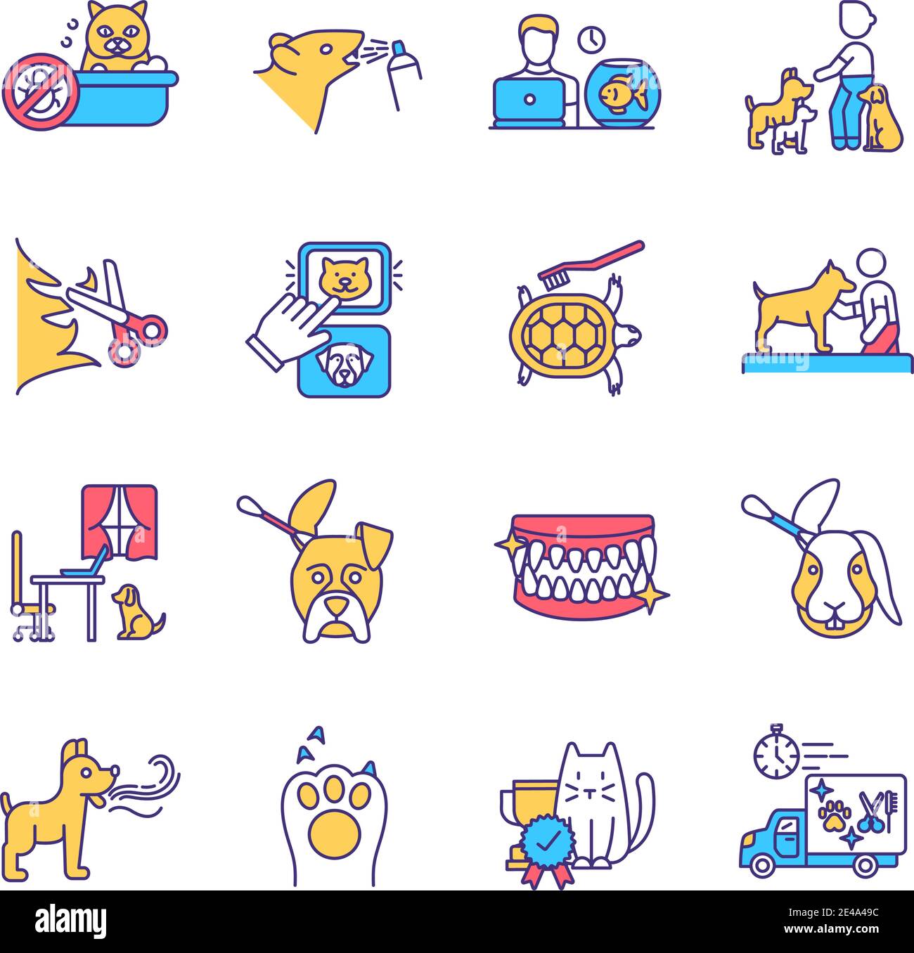 Turtle pet color icon Cut Out Stock Images & Pictures - Alamy