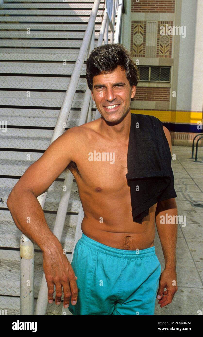 Mark Spitz 1990 Credit: Ralph Dominguez/MediaPunch Stock Photo - Alamy