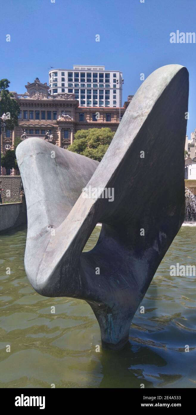 Condor sculpture, Bruno Giorgi, Se square, Se, Downtown, São Paulo ...