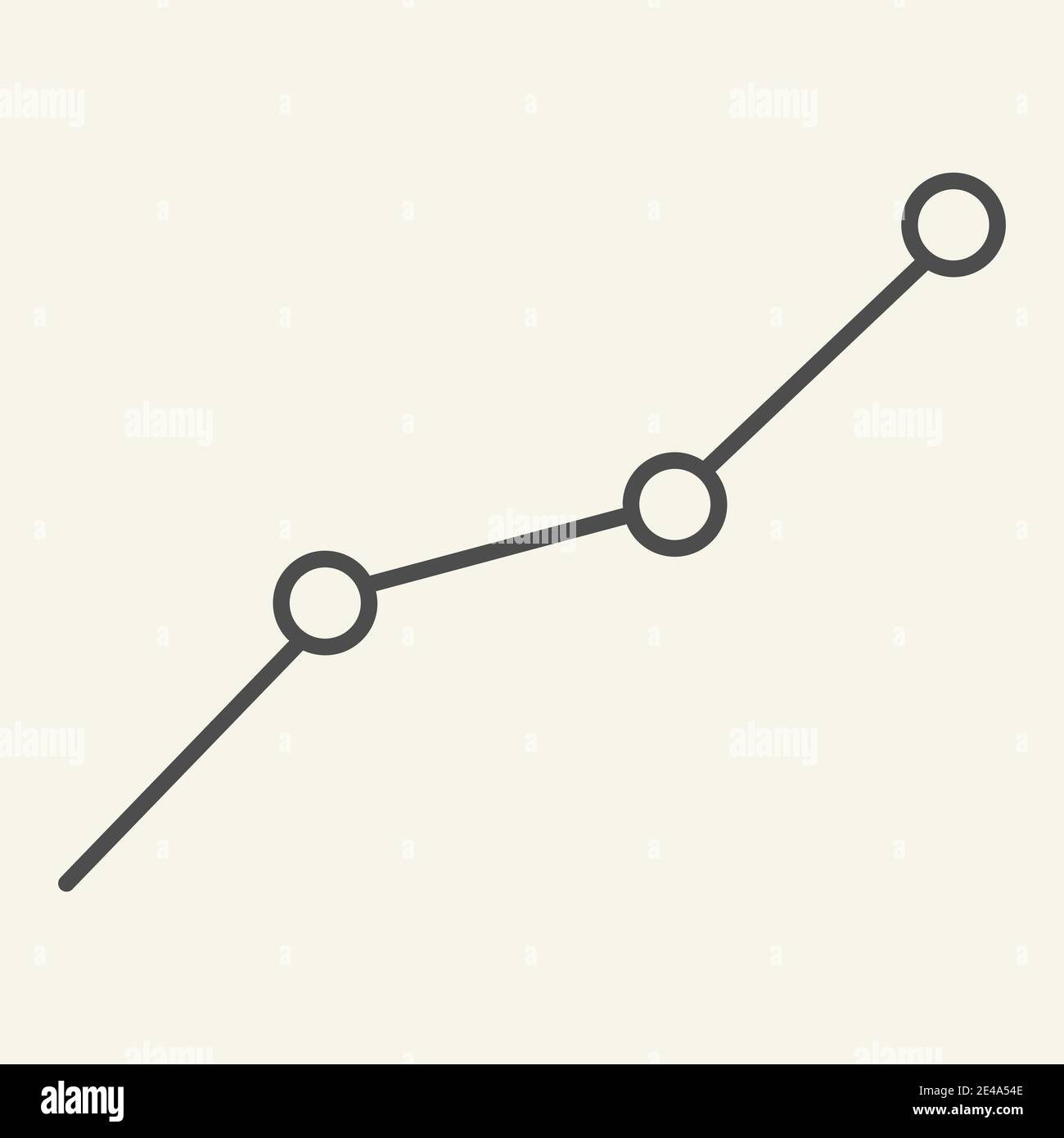 Chart thin line icon. Graph vector illustration isolated on white ...