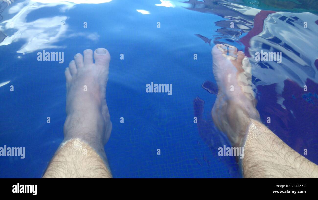 Water reflection, feet, abstract, São Paulo, Brazil Stock Photo - Alamy