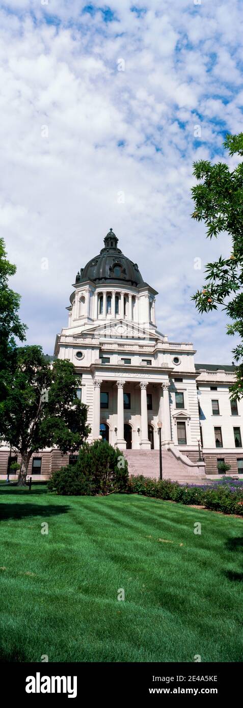 Facade of a government building, South Dakota State Capitol, Pierre ...