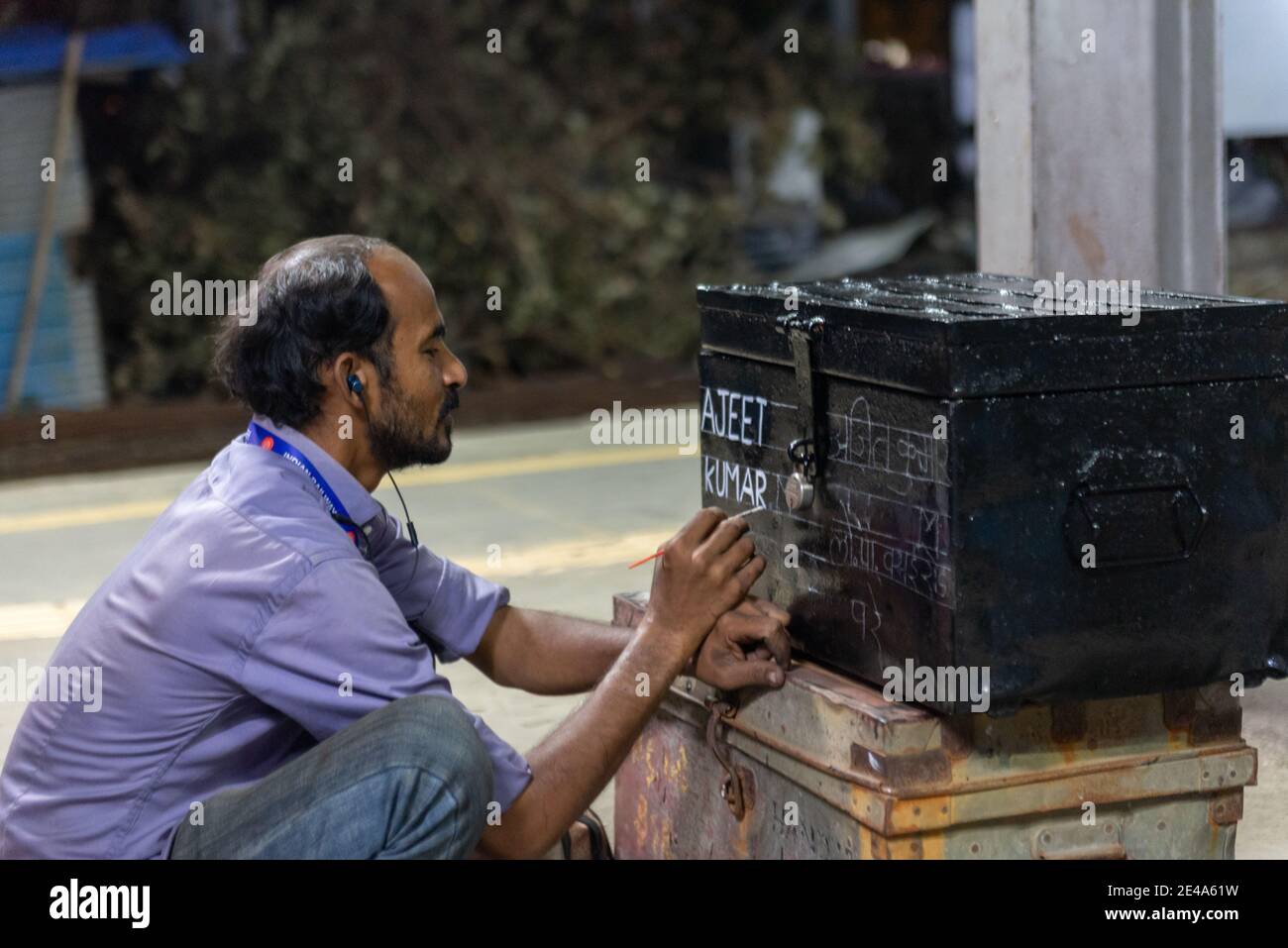 Loco pilot indian railway hi-res stock photography and images - Alamy