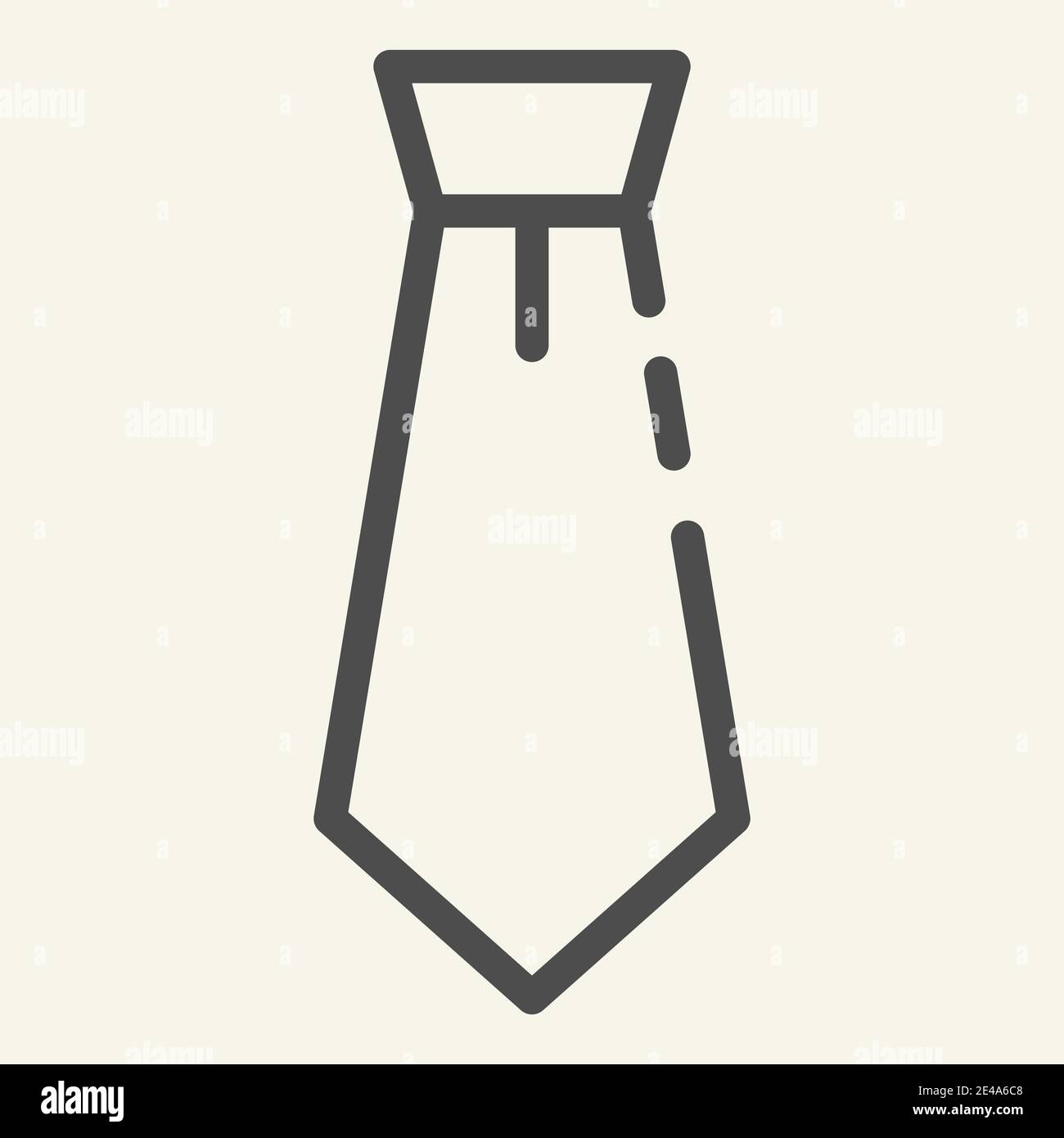 Necktie line icon. Tie vector illustration isolated on white. Formal ...