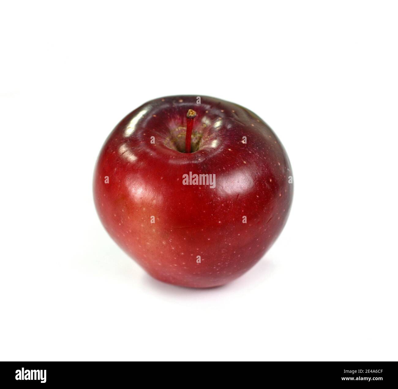 Dark Red apple isolated on white Stock Photo - Alamy