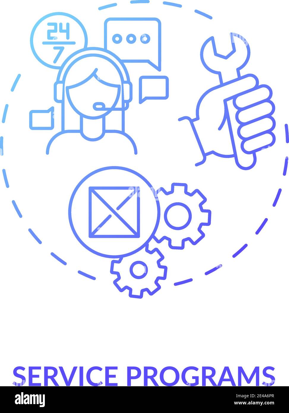 Service program optimization concept icon Stock Vector Image & Art - Alamy