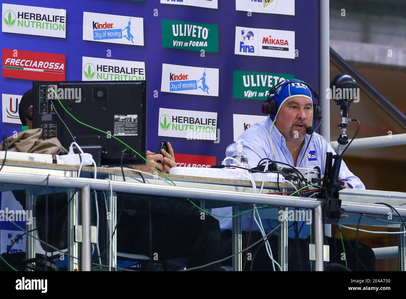 TRIESTE, ITALY - JANUARY 22: Dario Di Gennaro of RaiSport during the ...