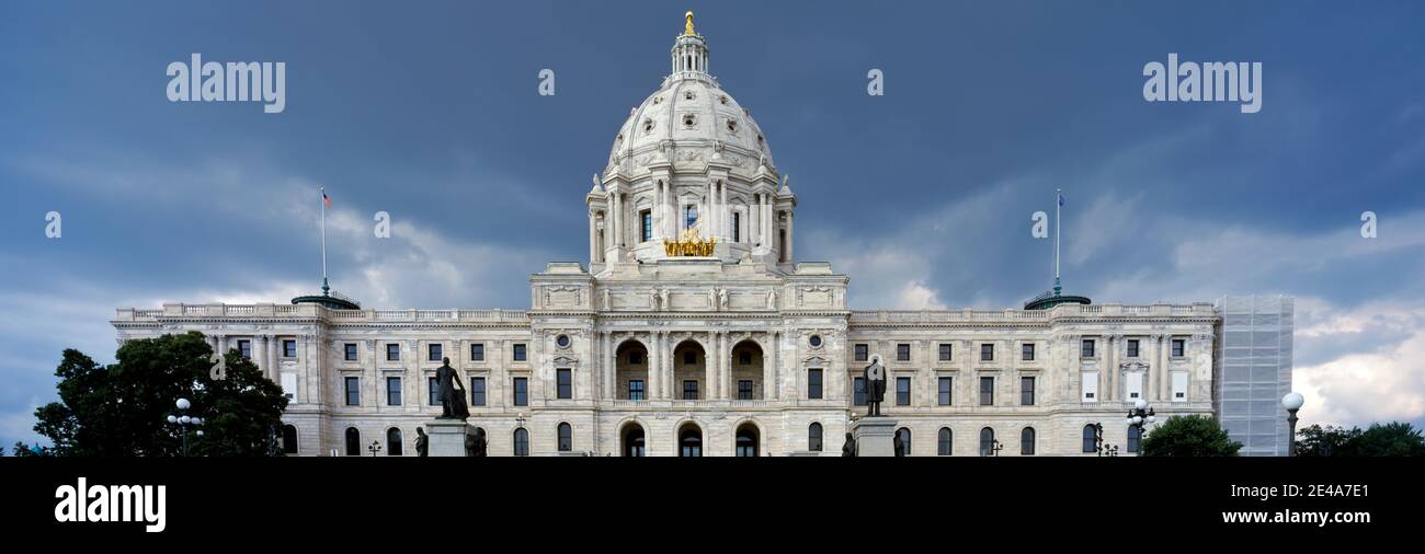 Low angle view of a government building, State Capitol Building, St ...