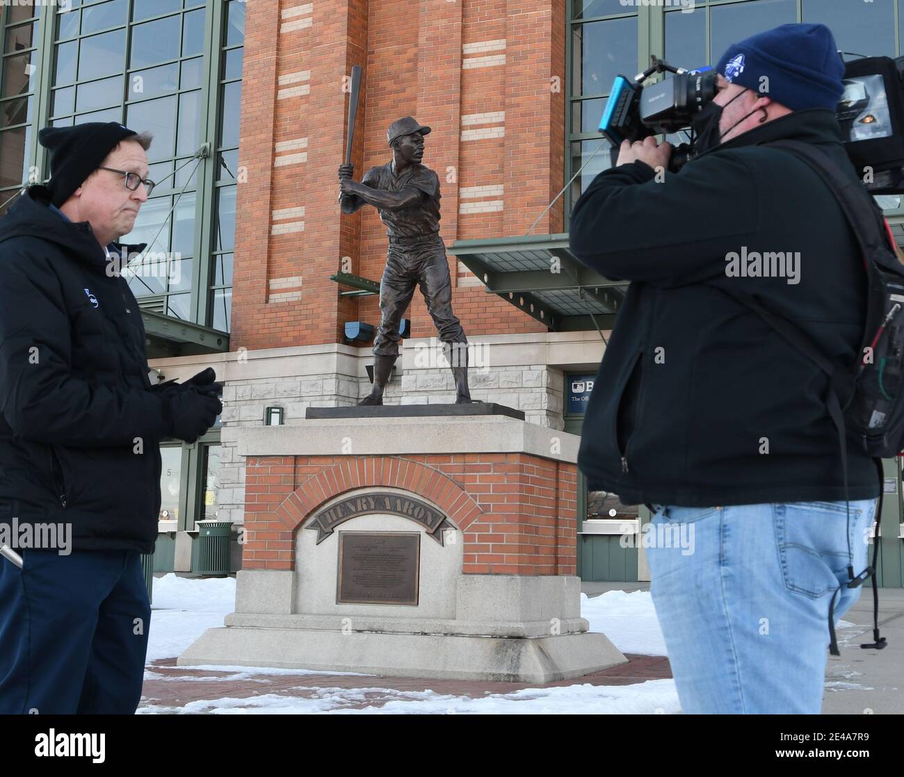 Milwaukee, Wisconsin, USA. 22nd Jan, 2021. Reporters - including report ...