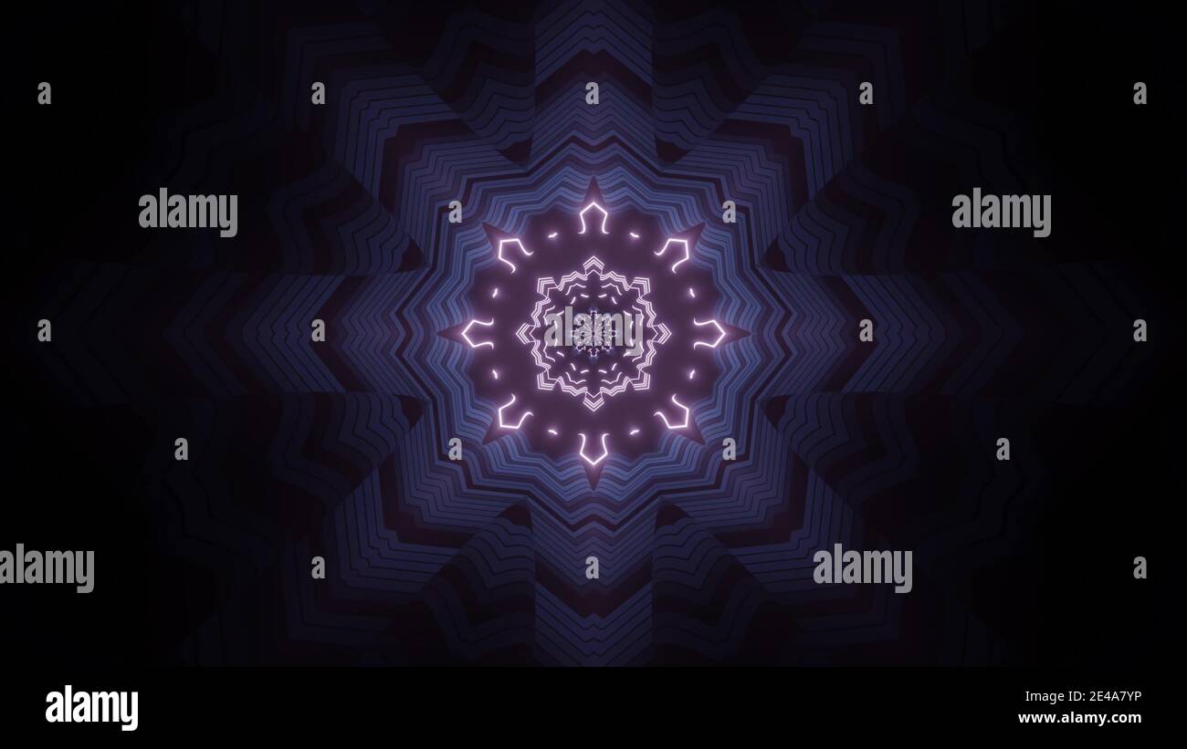 Illustration of geometric shapes of black and white glowing lights with ...