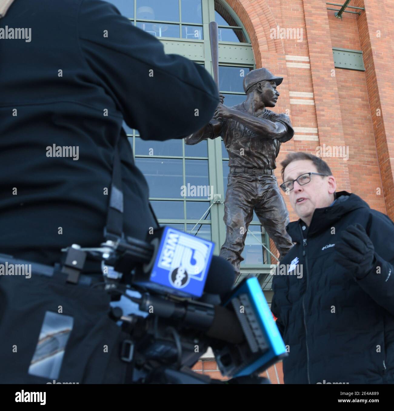 Milwaukee, Wisconsin, USA. 22nd Jan, 2021. Reporters - including report ...