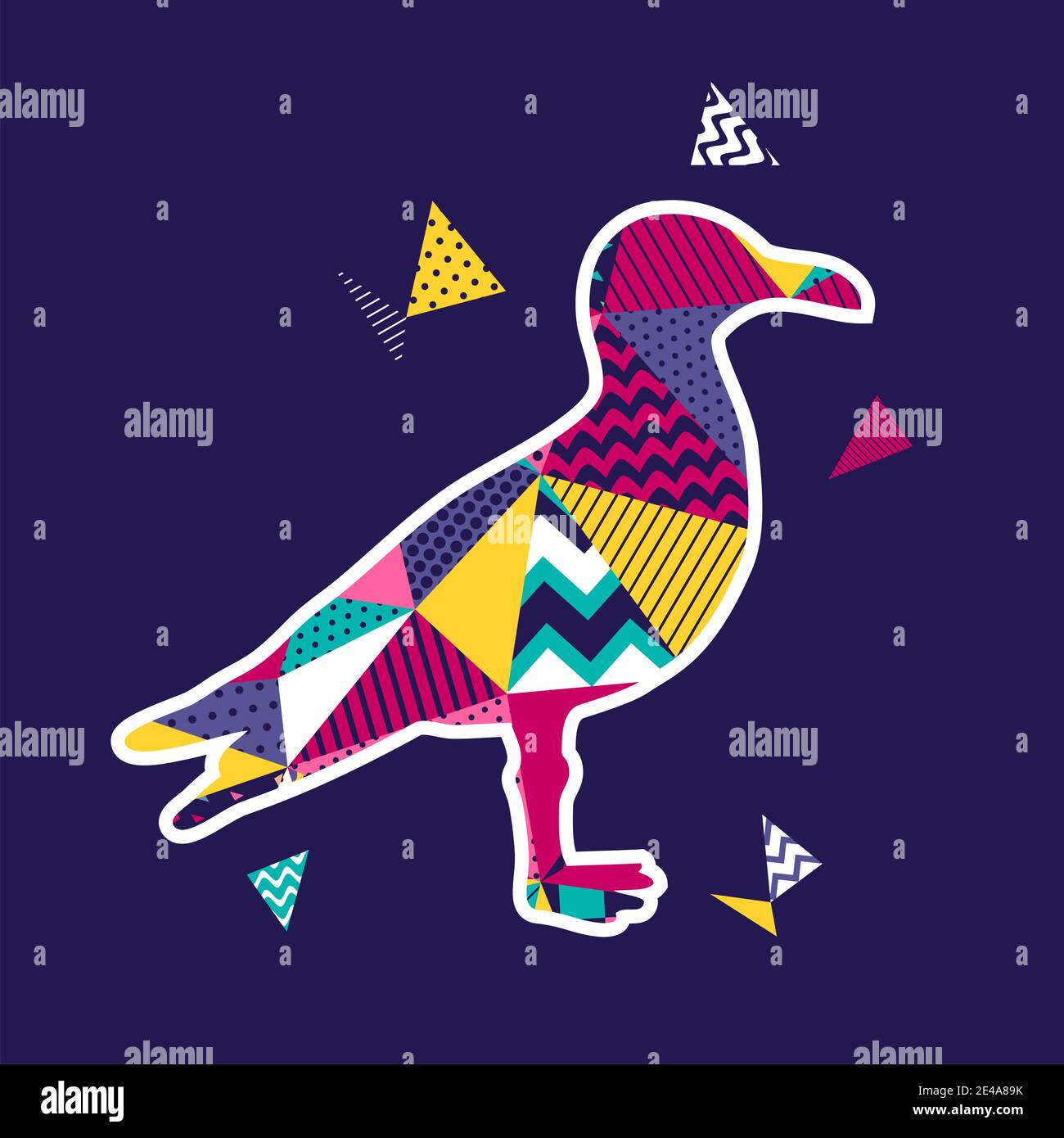 Seagull vector illustration Stock Vector Image & Art - Alamy