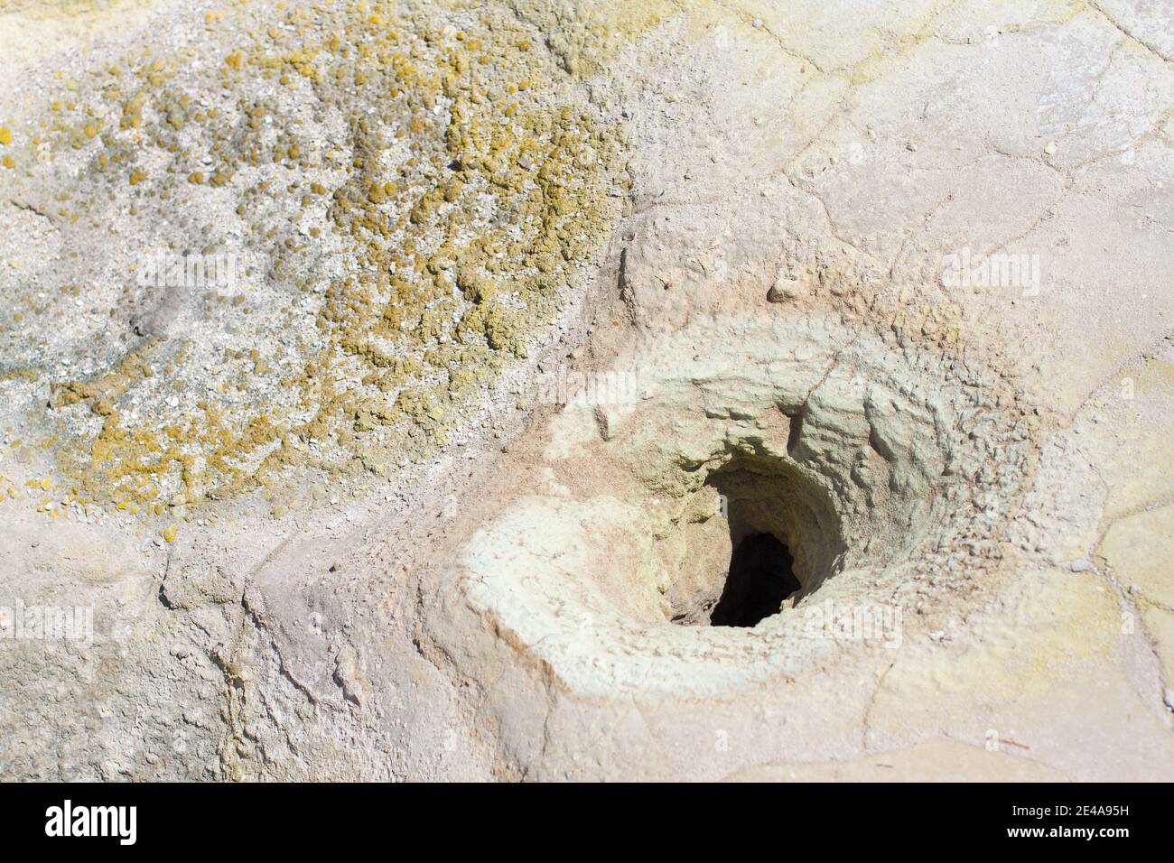 Closeup of a volcano cracked ground Stock Photo - Alamy