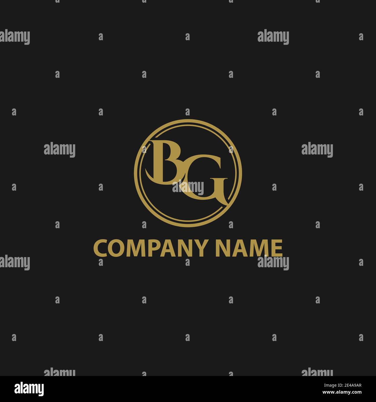 BG Logo Design Template Vector Graphic Branding Element.EPS 10 Stock ...