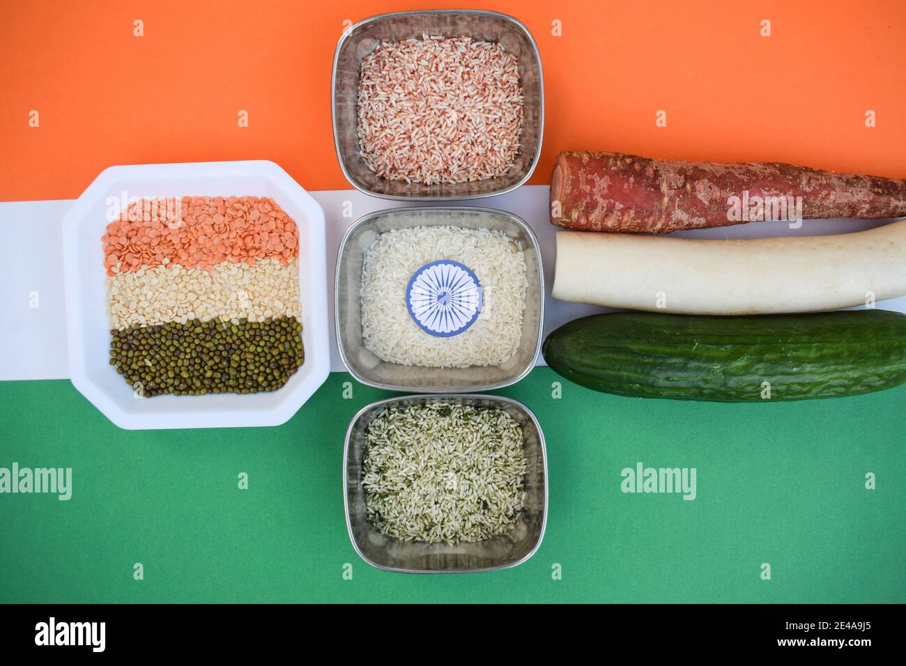 Indian republic day theme resembling India flag depicted by ...