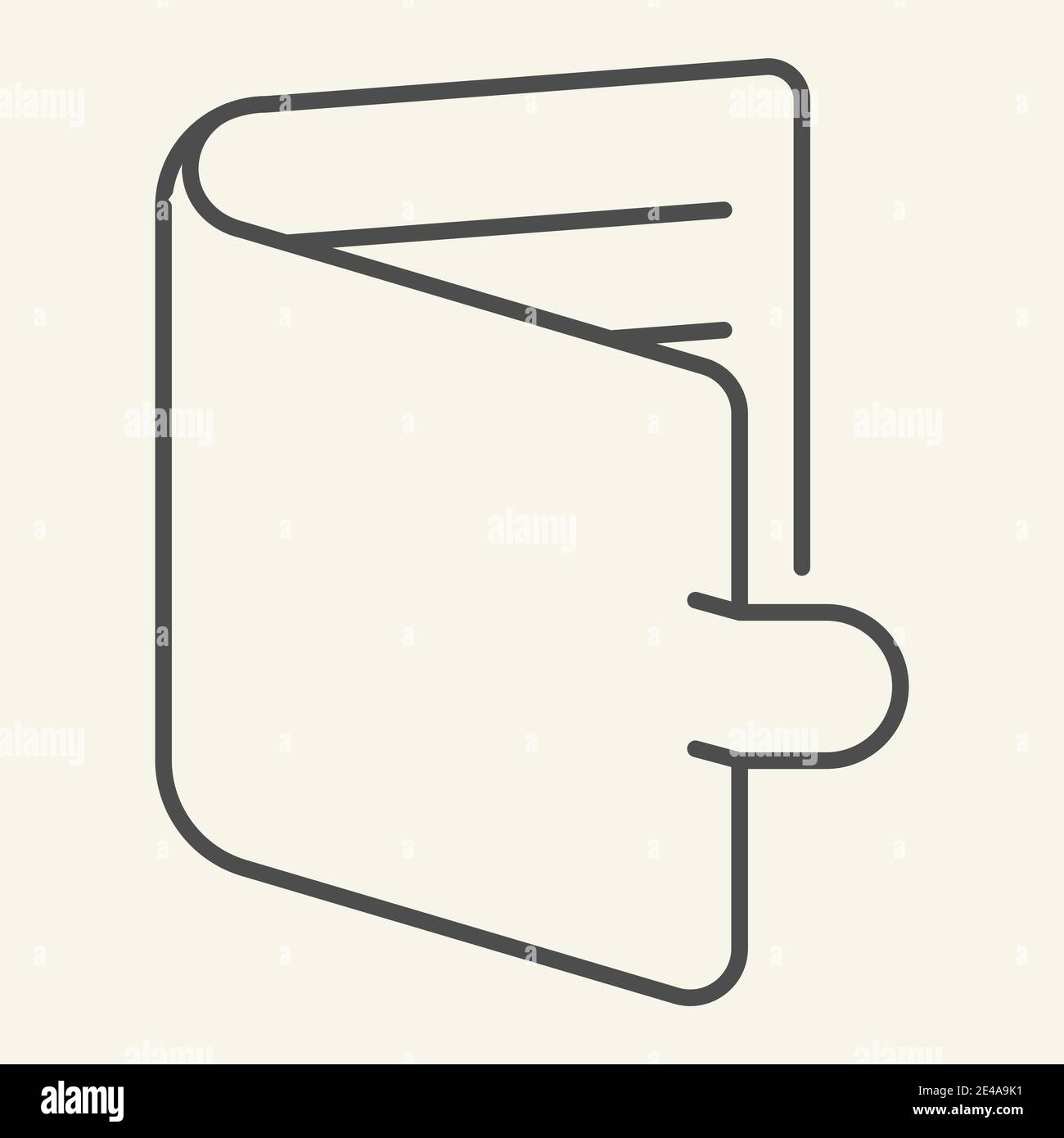 Wallet thin line icon. Purse vector illustration isolated on white ...