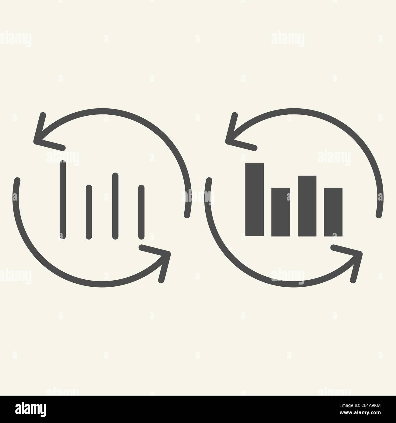 Arrows financial icon Stock Vector Images - Alamy