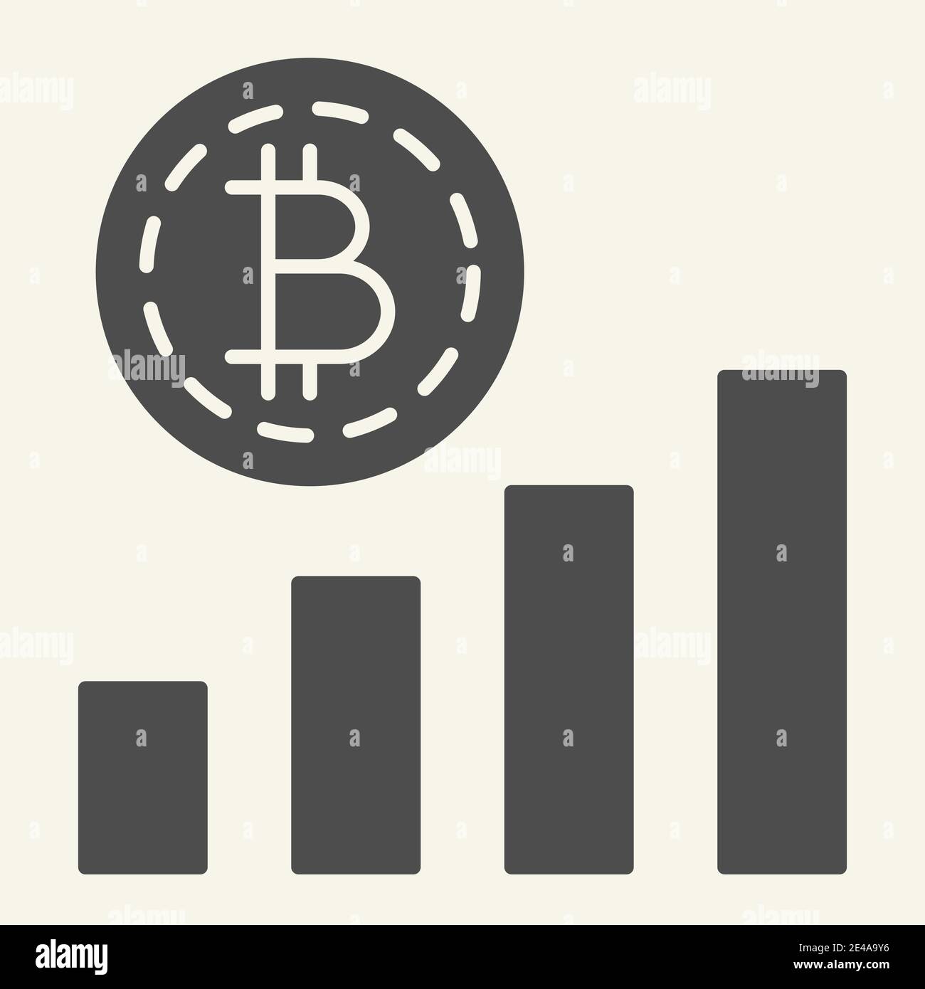 Bitcoin on black graph Stock Vector Images - Alamy