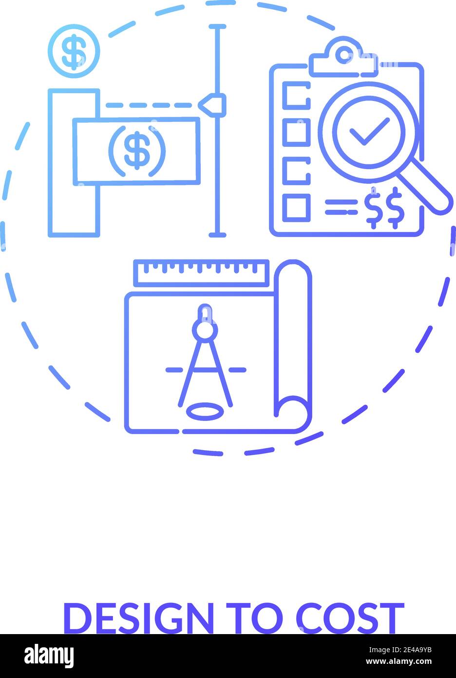 Design to cost concept icon Stock Vector Image & Art - Alamy