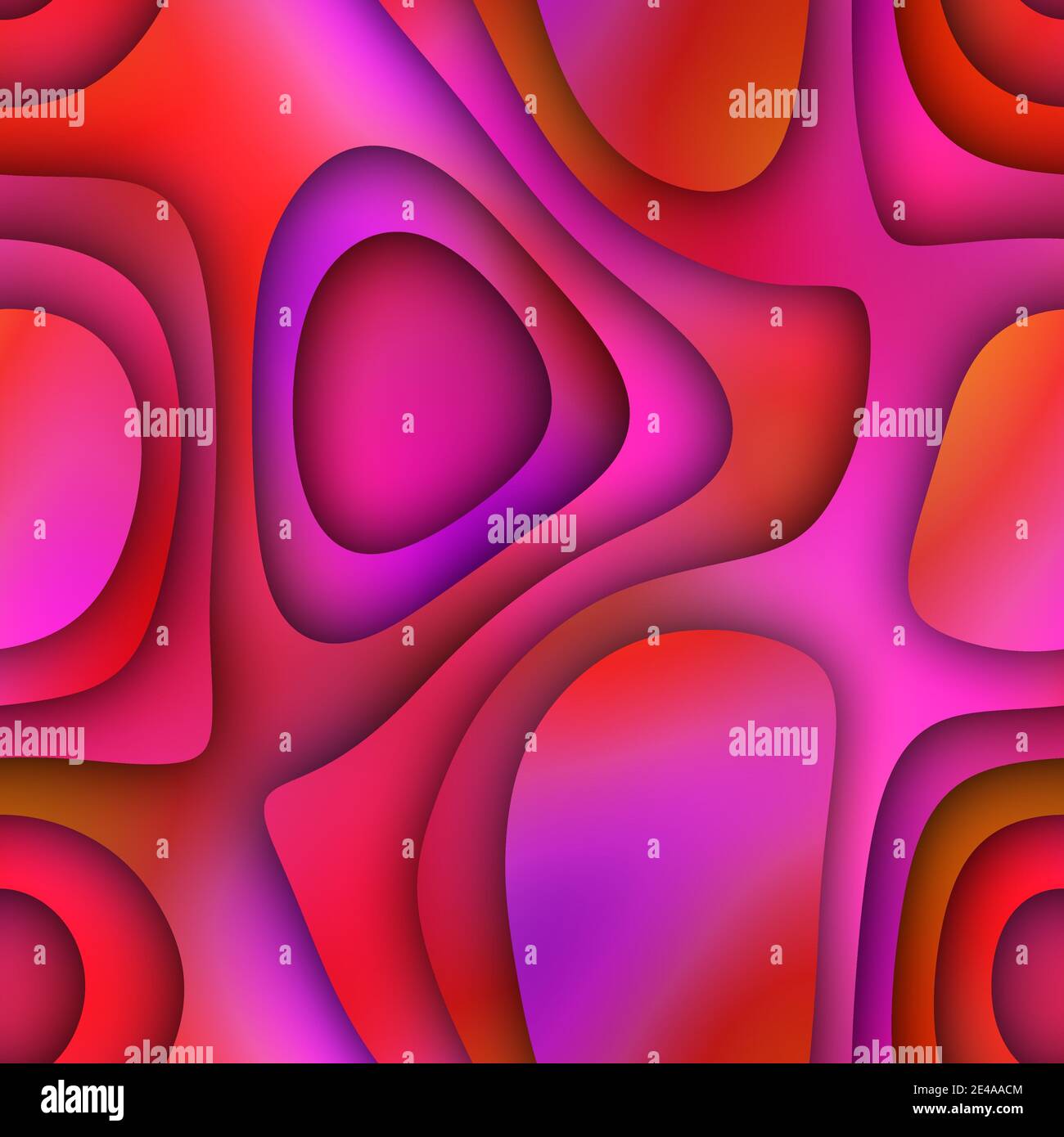 Seamless floating curved cut out paper vivid color Stock Photo - Alamy