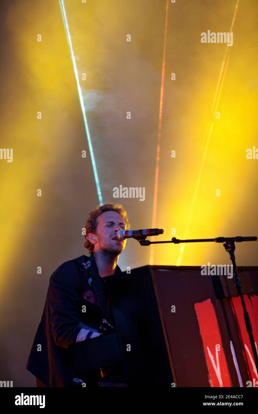 Coldplay performs live during the Main Square Festival 2009 in Arras ...