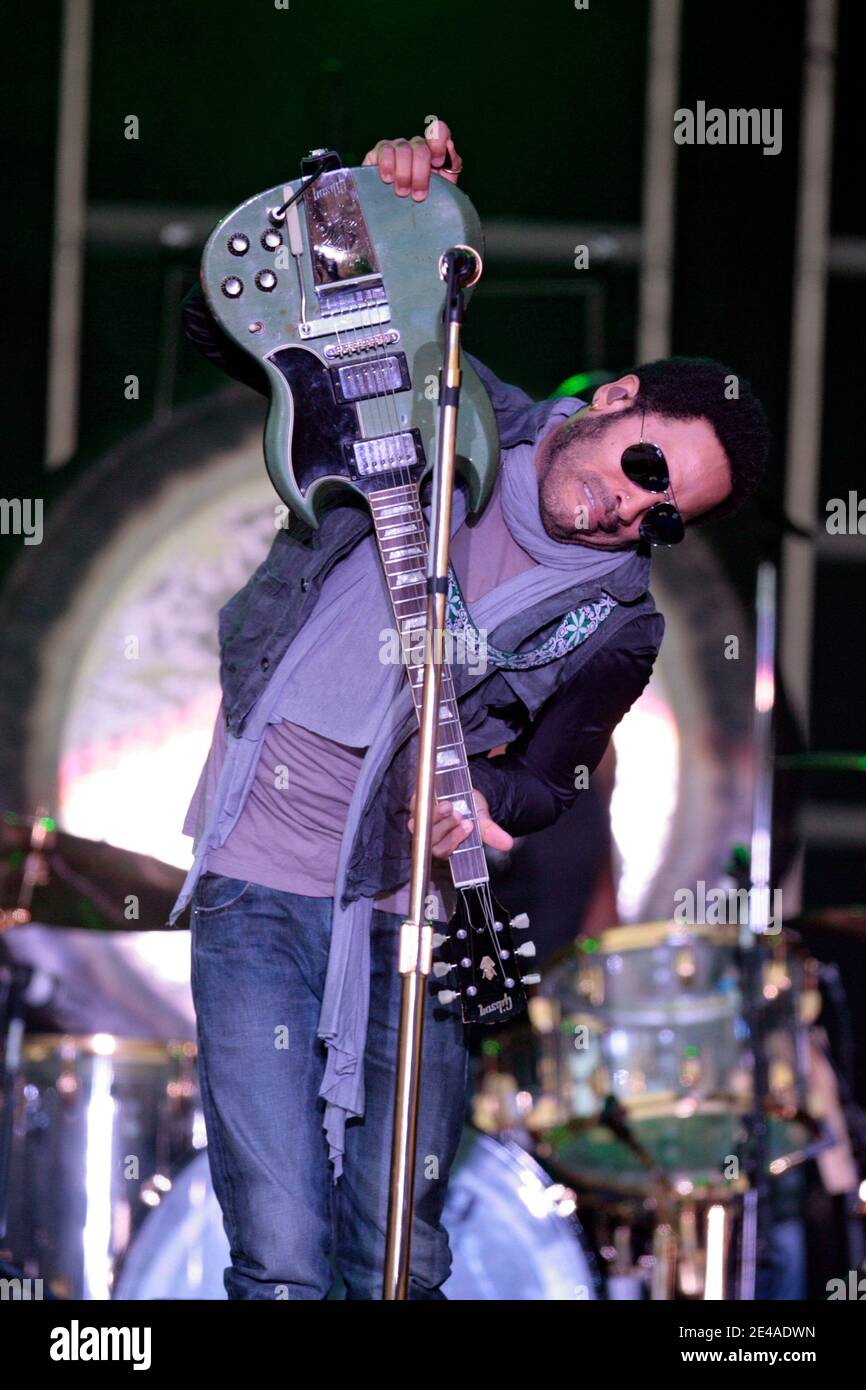 Lenny Kravitz performs live during the Main Square Festival 2009 in ...