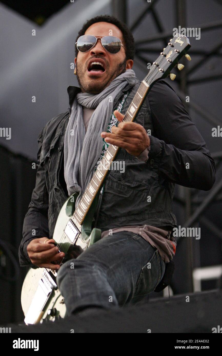 Lenny Kravitz performs live during the Main Square Festival 2009 in ...