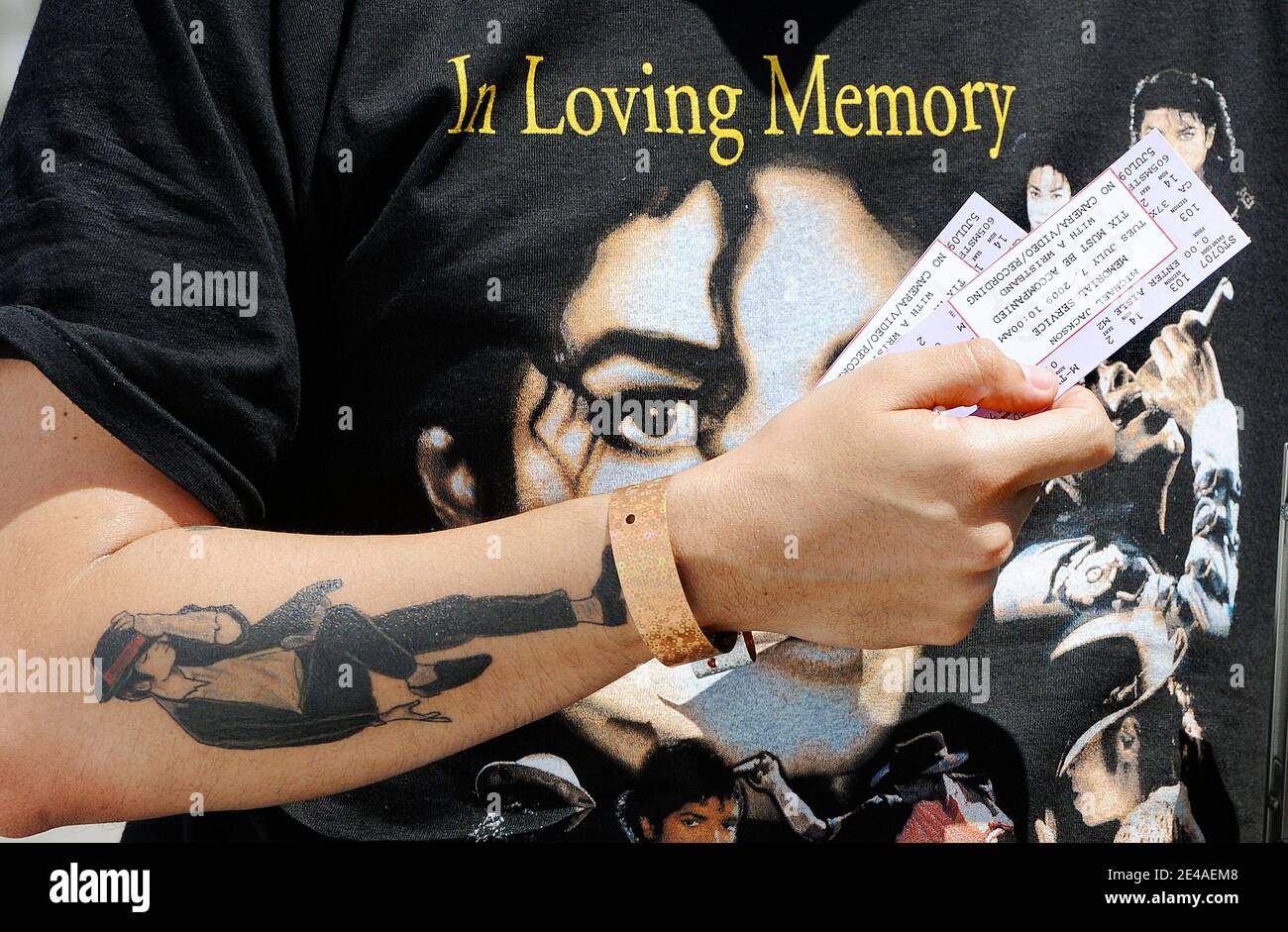 Michael jackson funeral 2009 hi-res stock photography and images - Alamy