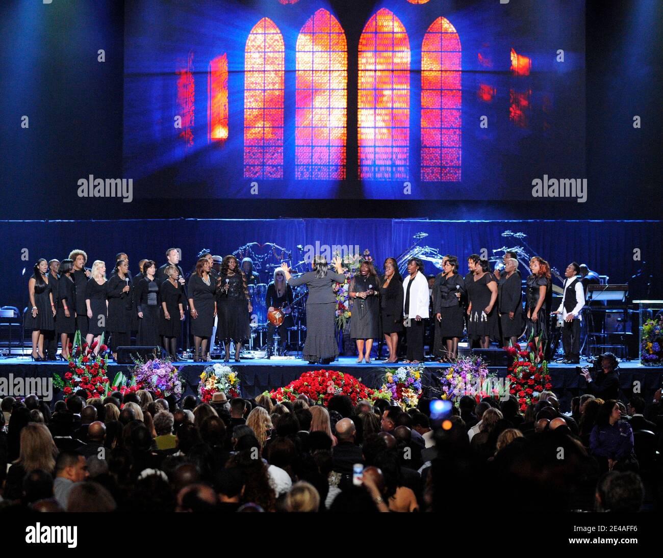 Andrae Crouch Singers open the memorial service the memorial service ...
