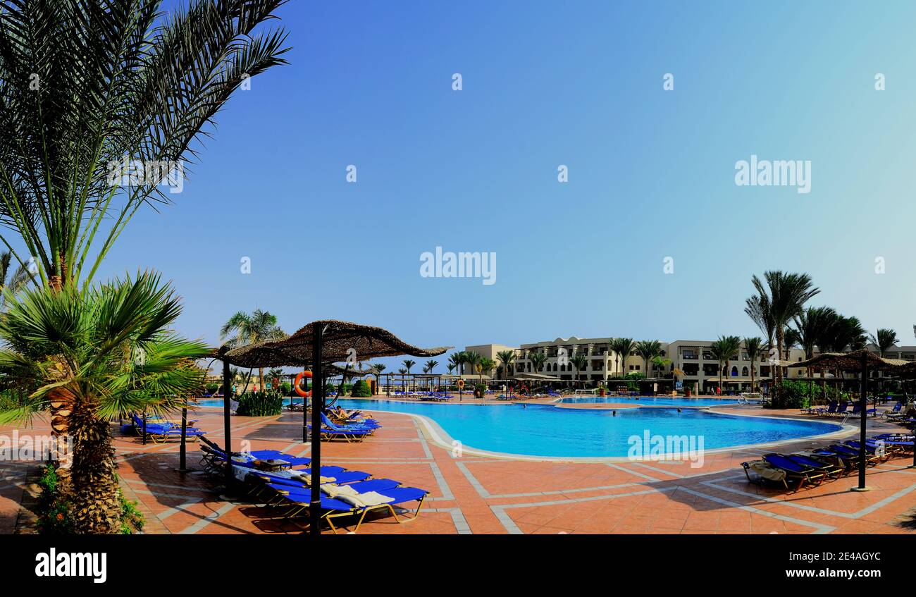 nice pool at hotel in Egypt holidays Stock Photo - Alamy