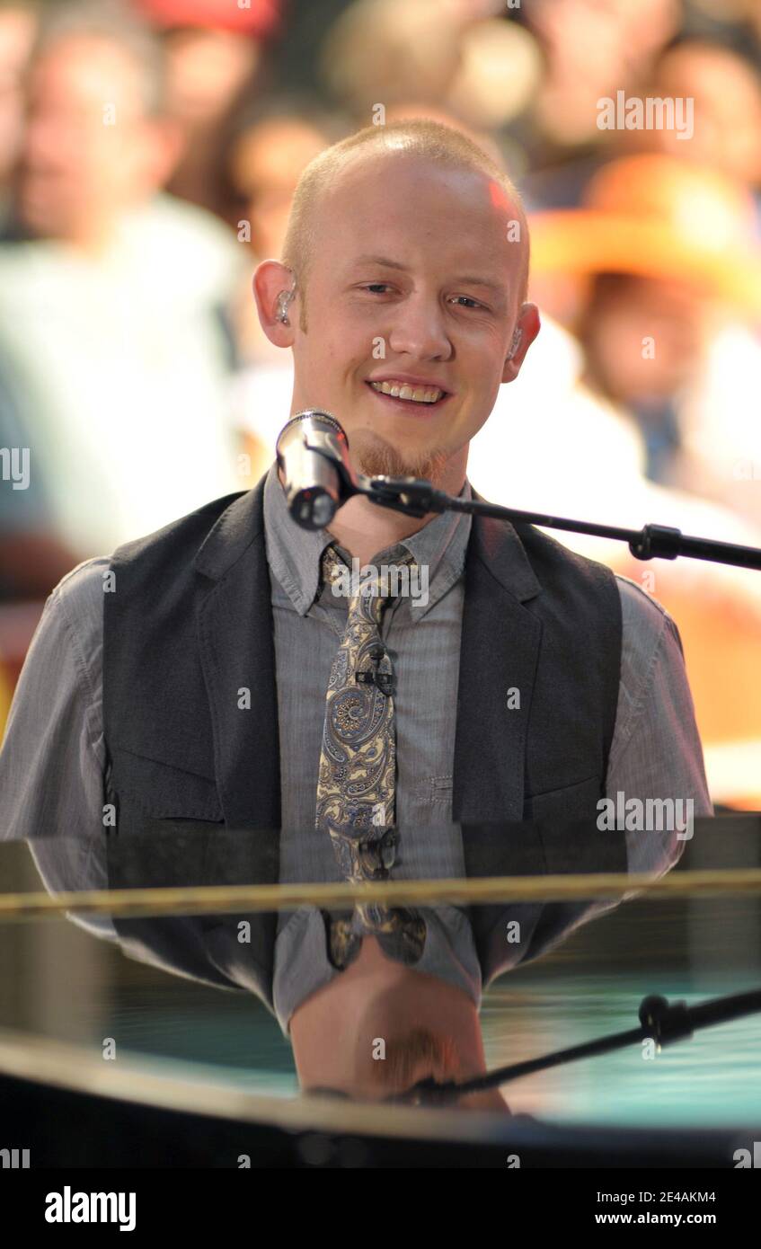 Isaac Slade, lead singer of the band 'The Fray' performs on NBC's ...